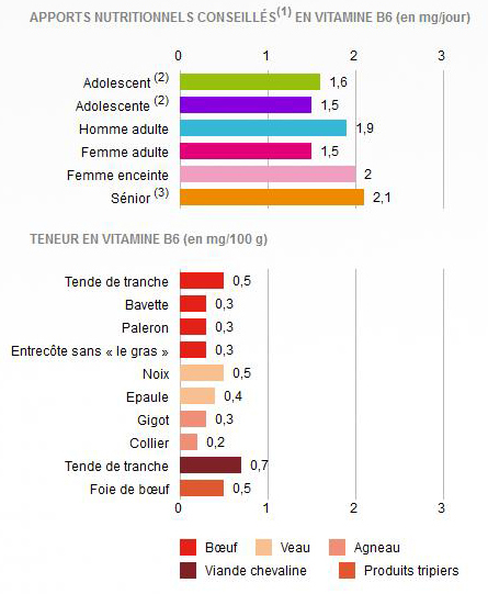Les vitamines et la viande | Nutrition et santé | La-viande.fr