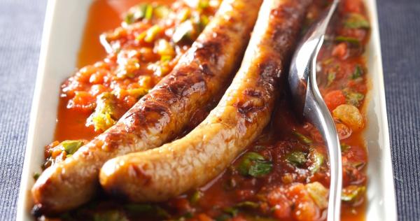 Recette de Saucisse de veau à la tomate