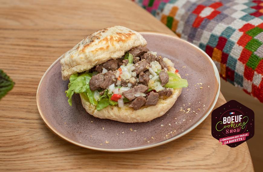 Bokit à l'émincé de bœuf, sauce créoline | Recettes | La-Viande.fr
